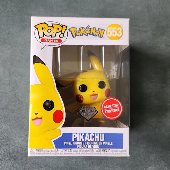 Funko | Toys | Funko Pop Pokemon Pikachu 553 Diamond Gamestop Exclusive ...